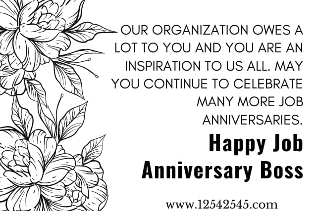 40 Happy Wedding Anniversary Job Anniversary Wishes To Boss